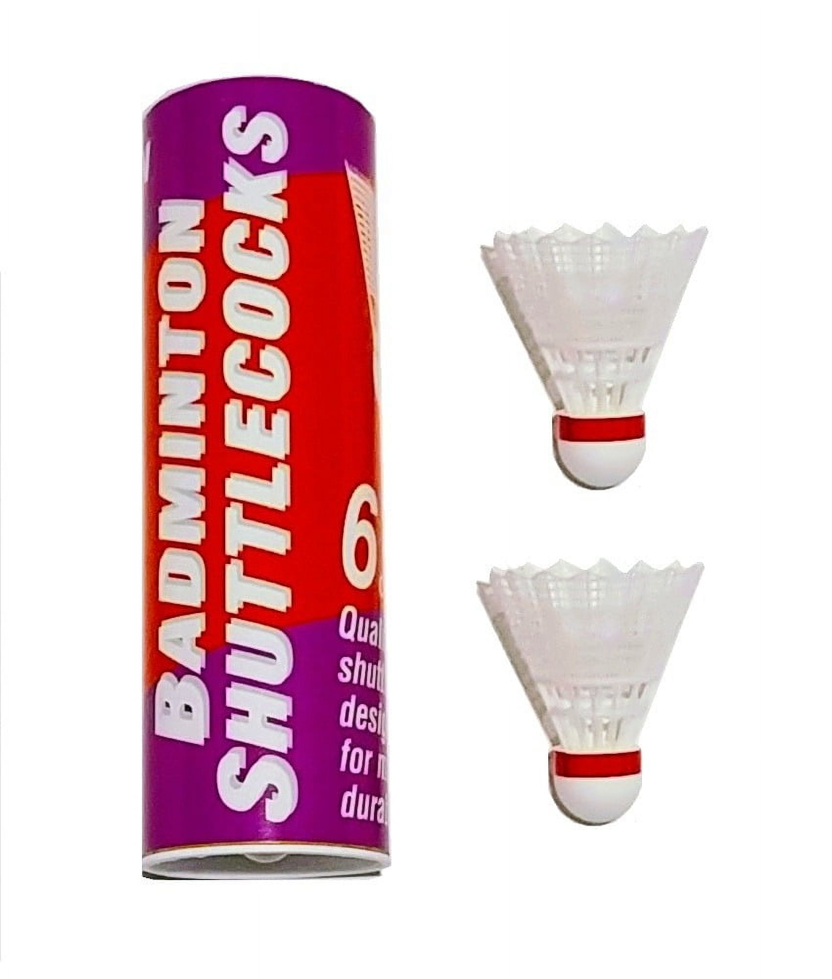 Martin Sports Outdoor Nylon Badminton Birdies / Shuttlecocks, Tube of 6 - Walmart.com