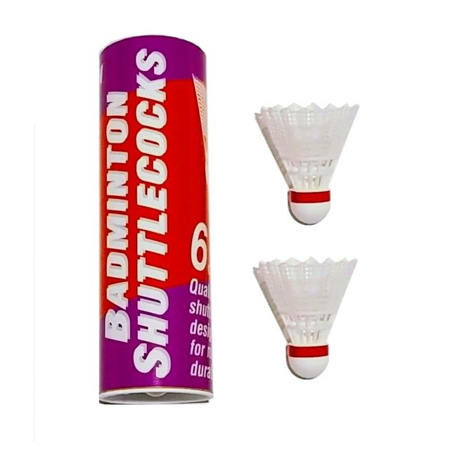 Martin Sports Outdoor Nylon Badminton Birdies / Shuttlecocks, Tube of 6 ...