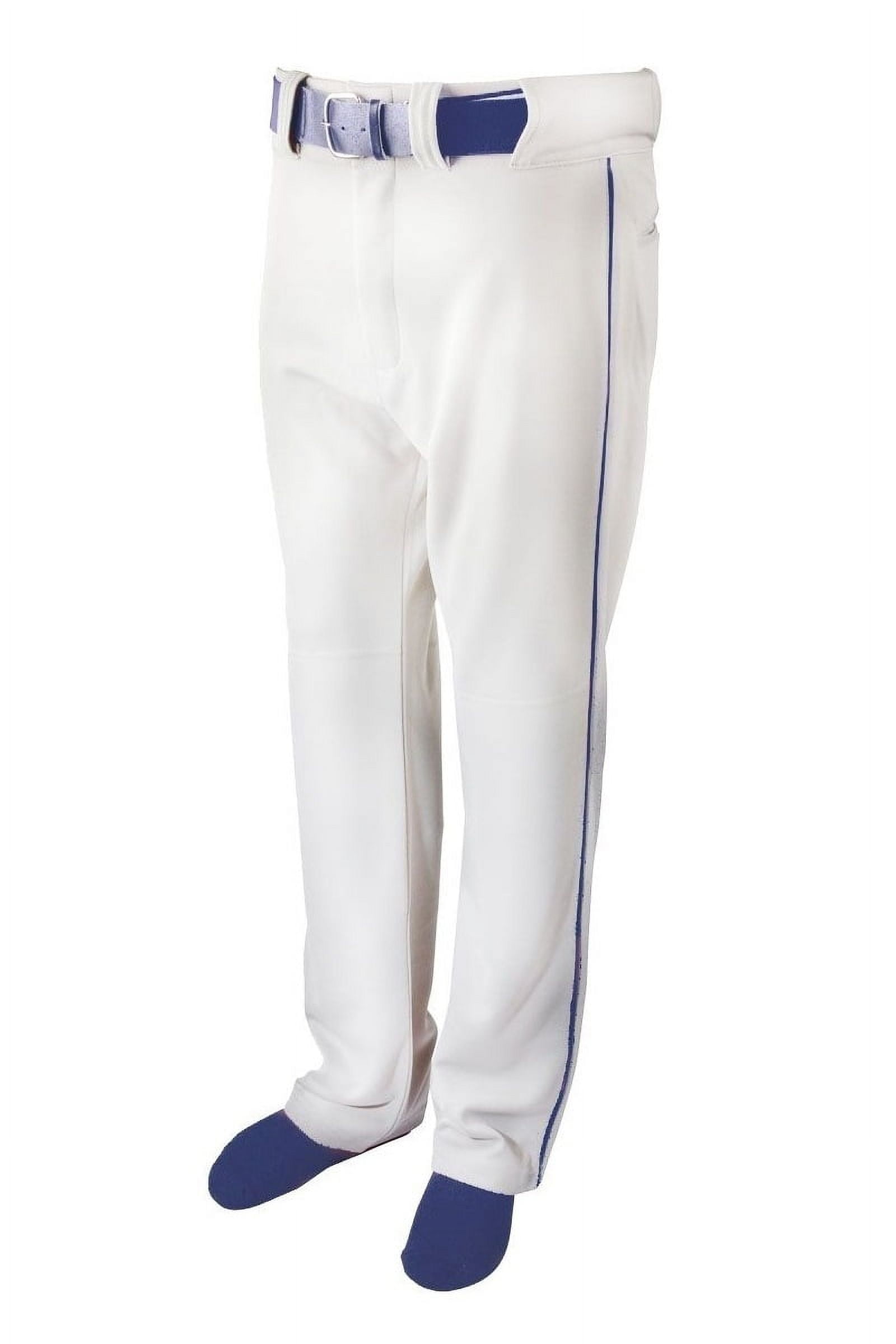 Martin Sports YOUTH Baseball Pants, WHITE with Piping - Walmart.com