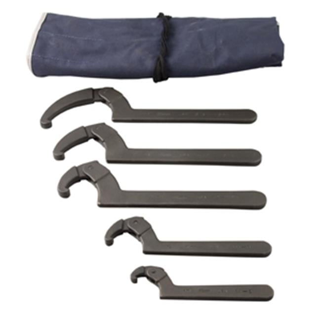 Martin Sprocket & Gear Inc. SHW5K Adjustable Hook Spanner Wrench Set ...