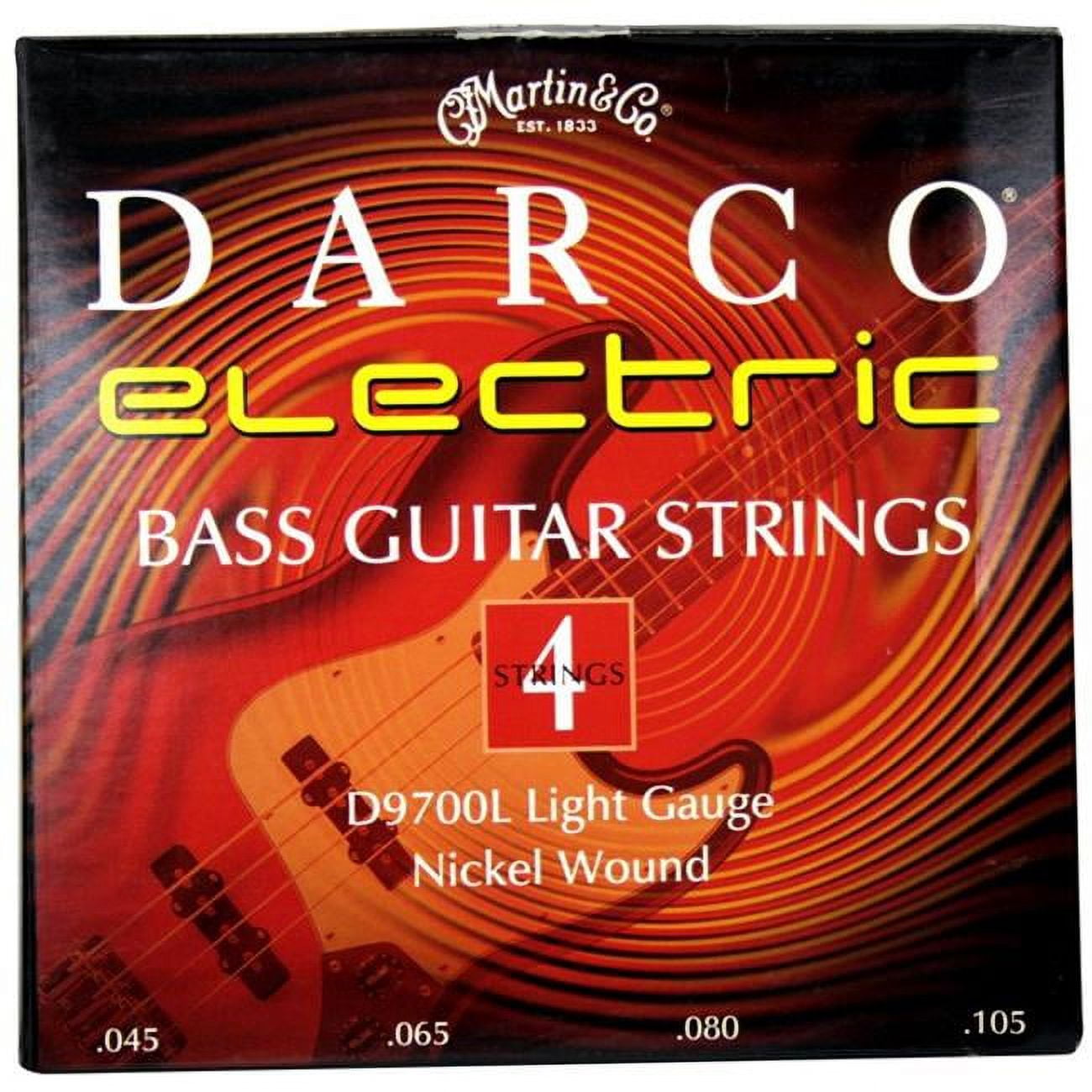 Martin Strings Darco Nickel Wound Light Electric Bass Guitar Strings ...