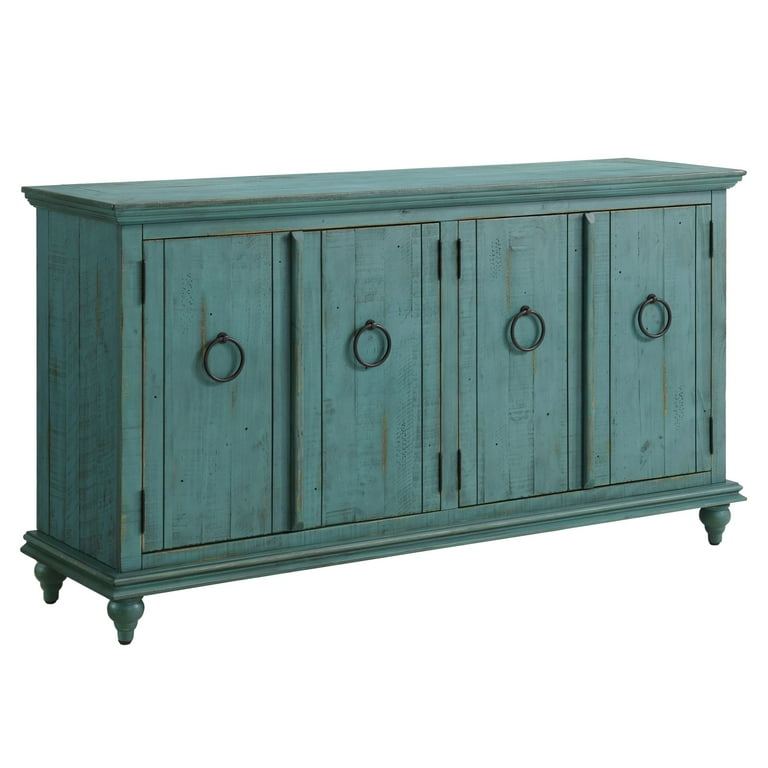 Rustic teal tv stand store
