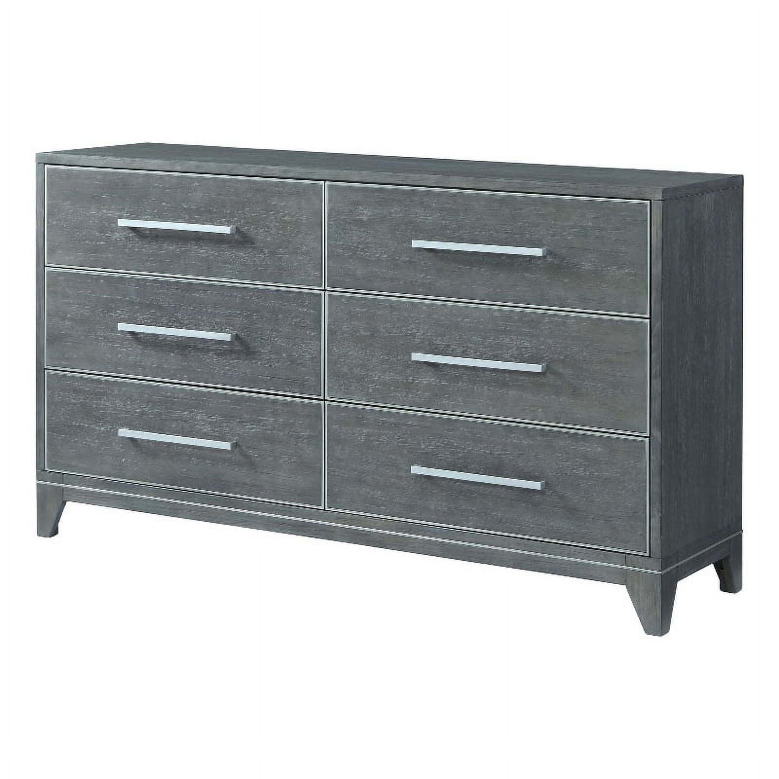 Martin Svensson Home Memphis 6 Drawer Slate Gray Dresser - Walmart.com