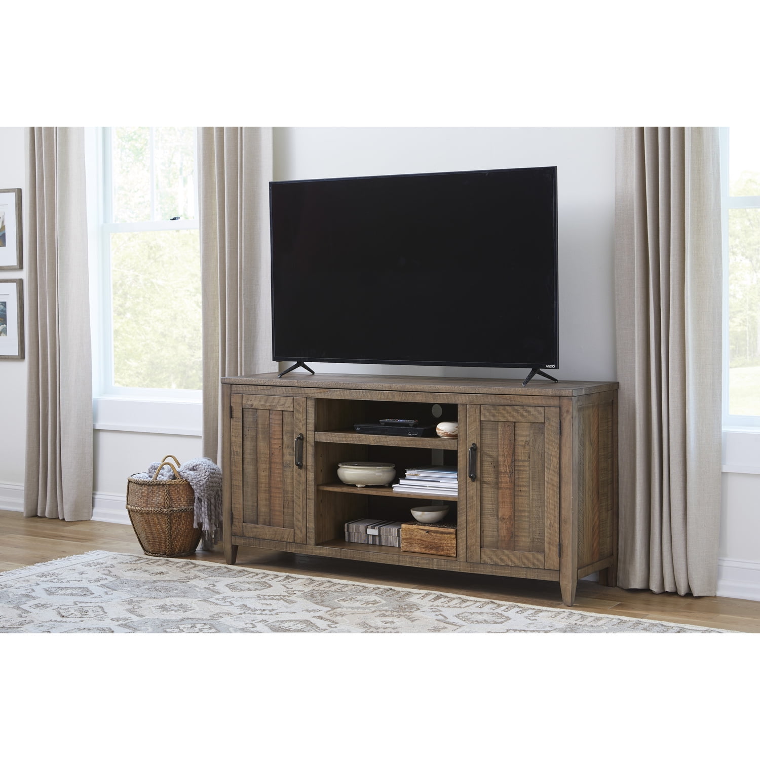 Martin Svensson Home Napa Solid Wood TV Stand for TVs up to 70 ...