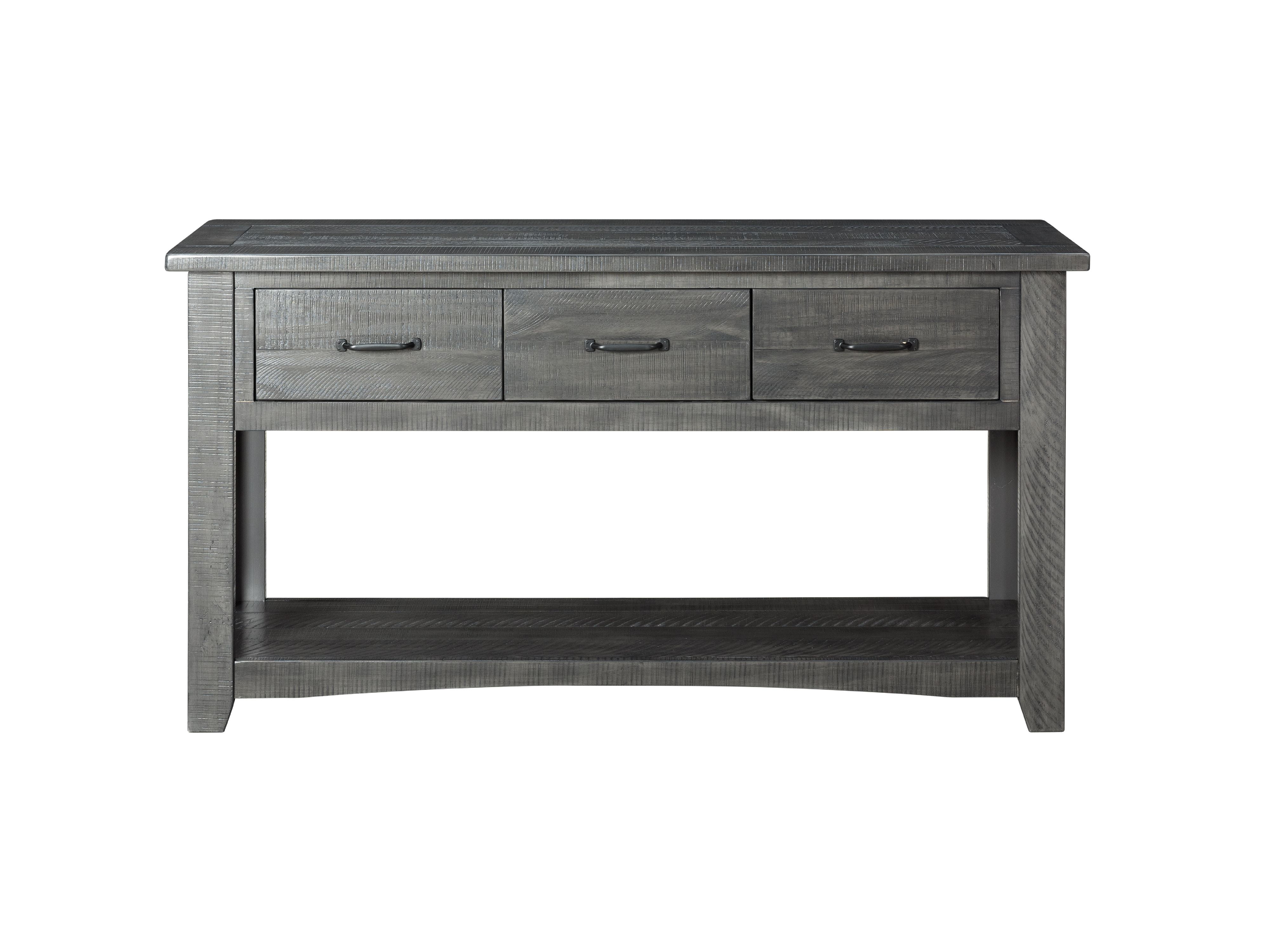 Martin Svensson Home Rustic Collection Sofa-Console Table, Grey ...