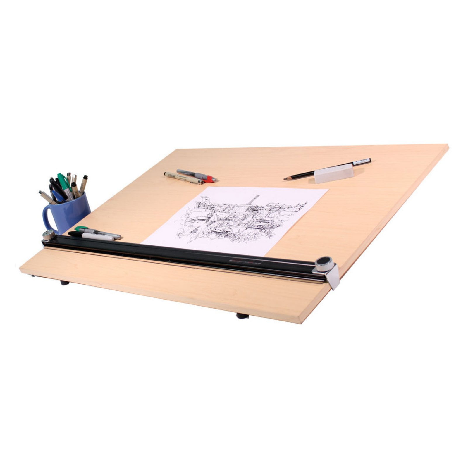 Martin Universal Design 24x36 Wood Grain Parallel Edge Drawing Board ...