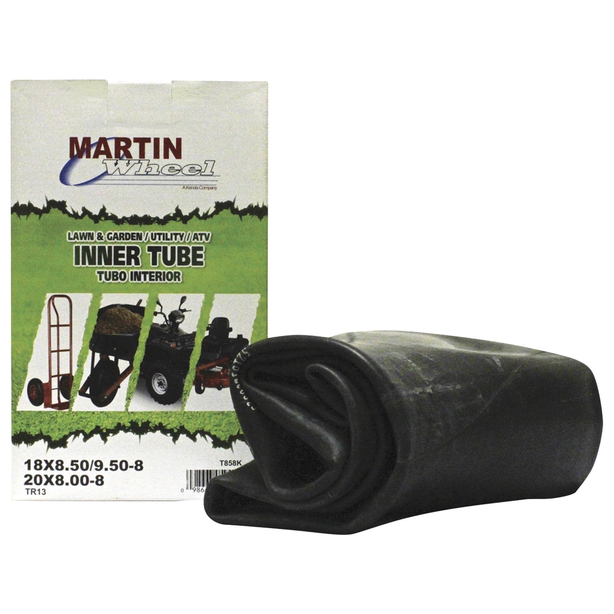 Martin Wheel Inner Tube with Straight Valve Stem, 18x850-8in., Fits ...