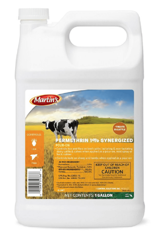 Martin's 82004553 Permethrin 1% Synergized Pour-On Livestock ...