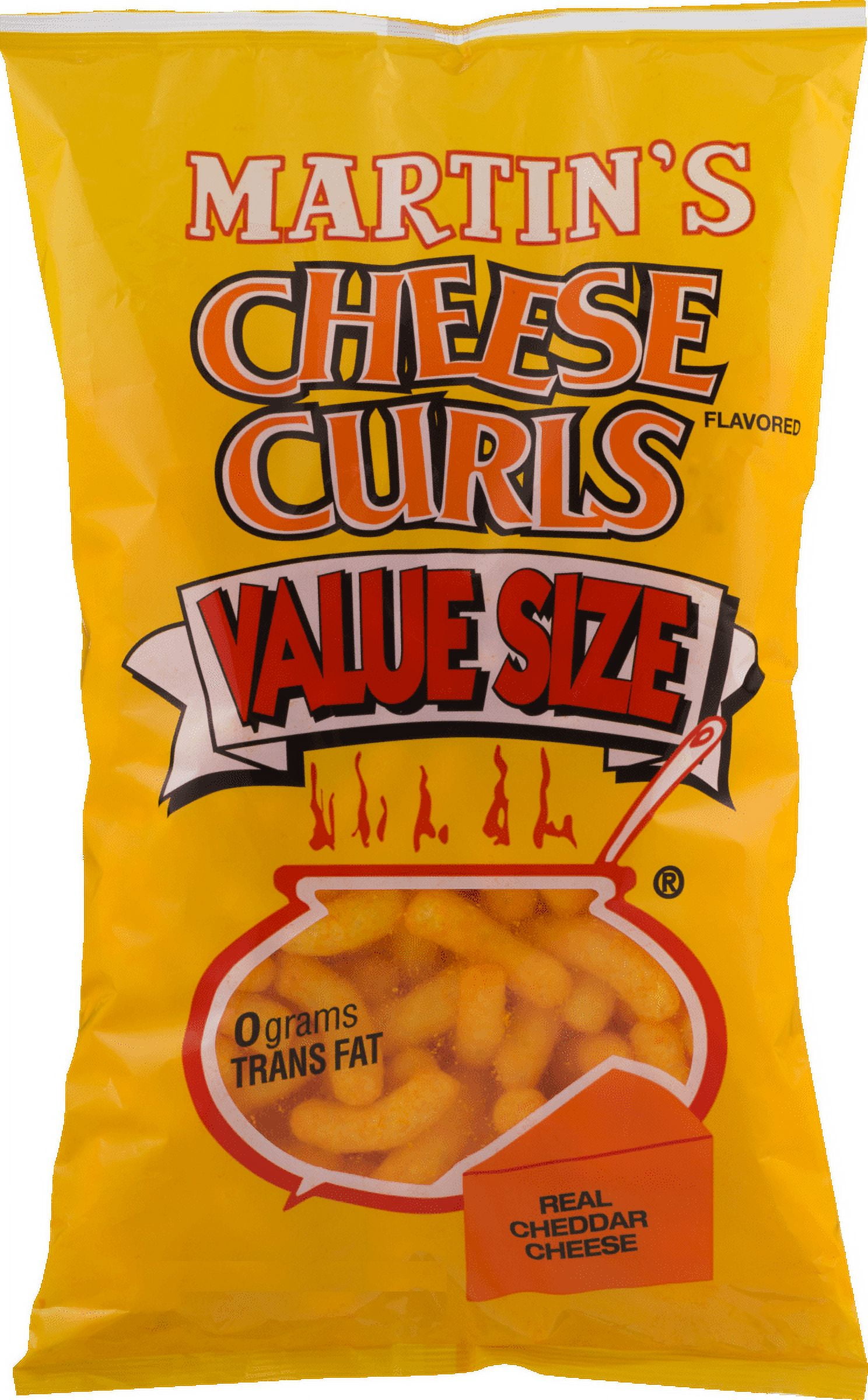 Martin's Cheddar Cheese Curls, 2-Pack 10.5 oz. Value Size Bags ...