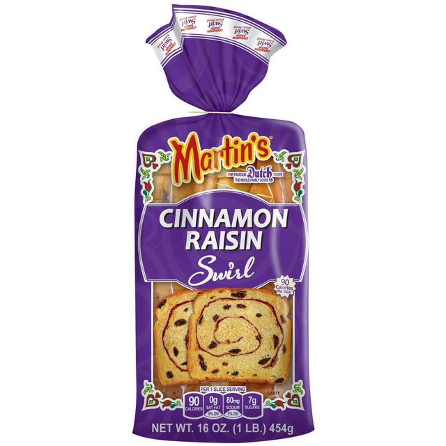 Martin's Famous Pastry Shoppe Toasting Bakery Breakfast, Cinnamon ...