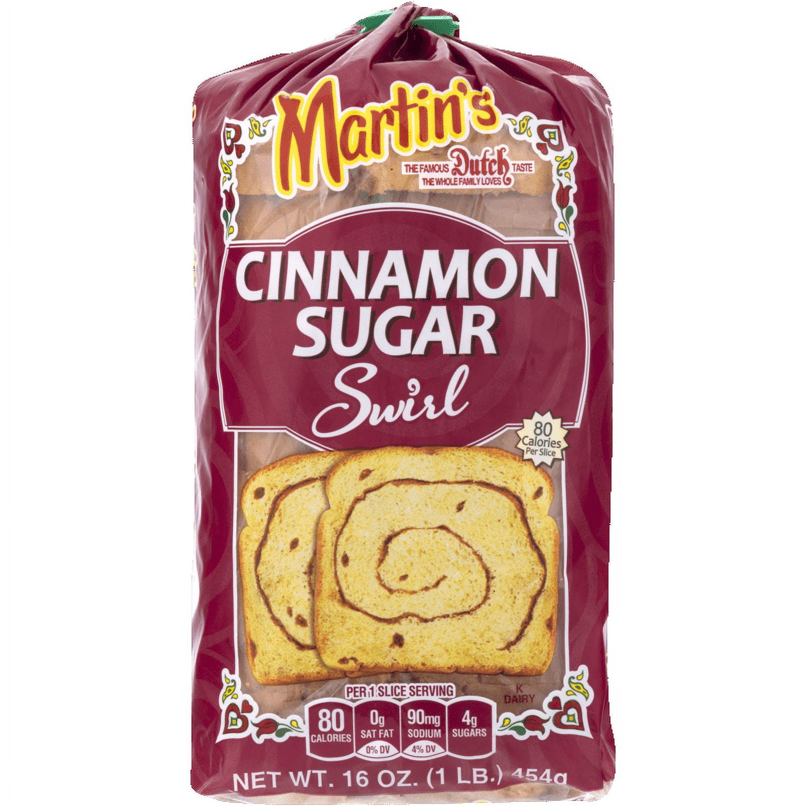 Martin's Famous Pastry Cinnamon Sugar Swirl Potato Bread, 3-Pack 16 oz ...