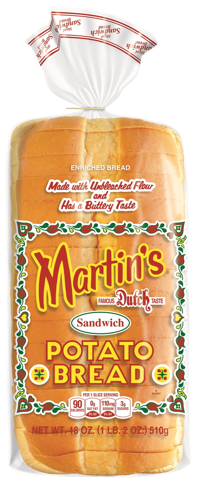 Martin's Famous Pastry Potato Bread-18 oz, 4 Loaves - Walmart.com