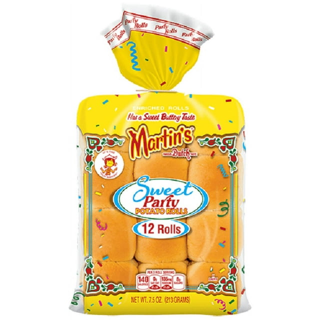 Martin's Famous Pastry Dinner Potato Buns, Bakery Sweet Party Rolls, 3 ...