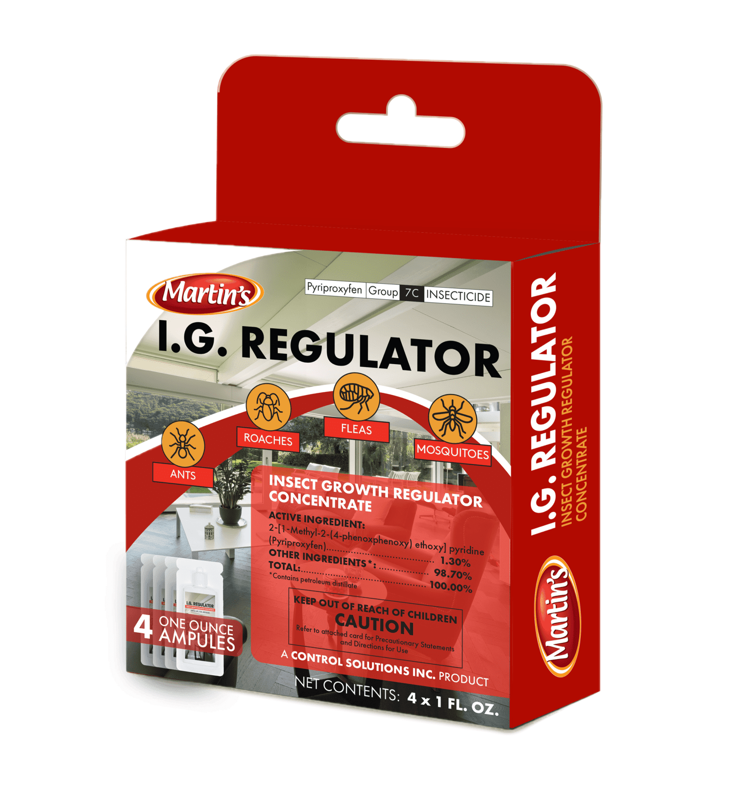 Martin's IGR Insecticide Liquid, Flea Regulator, Mosquitoes, Cockroach ...