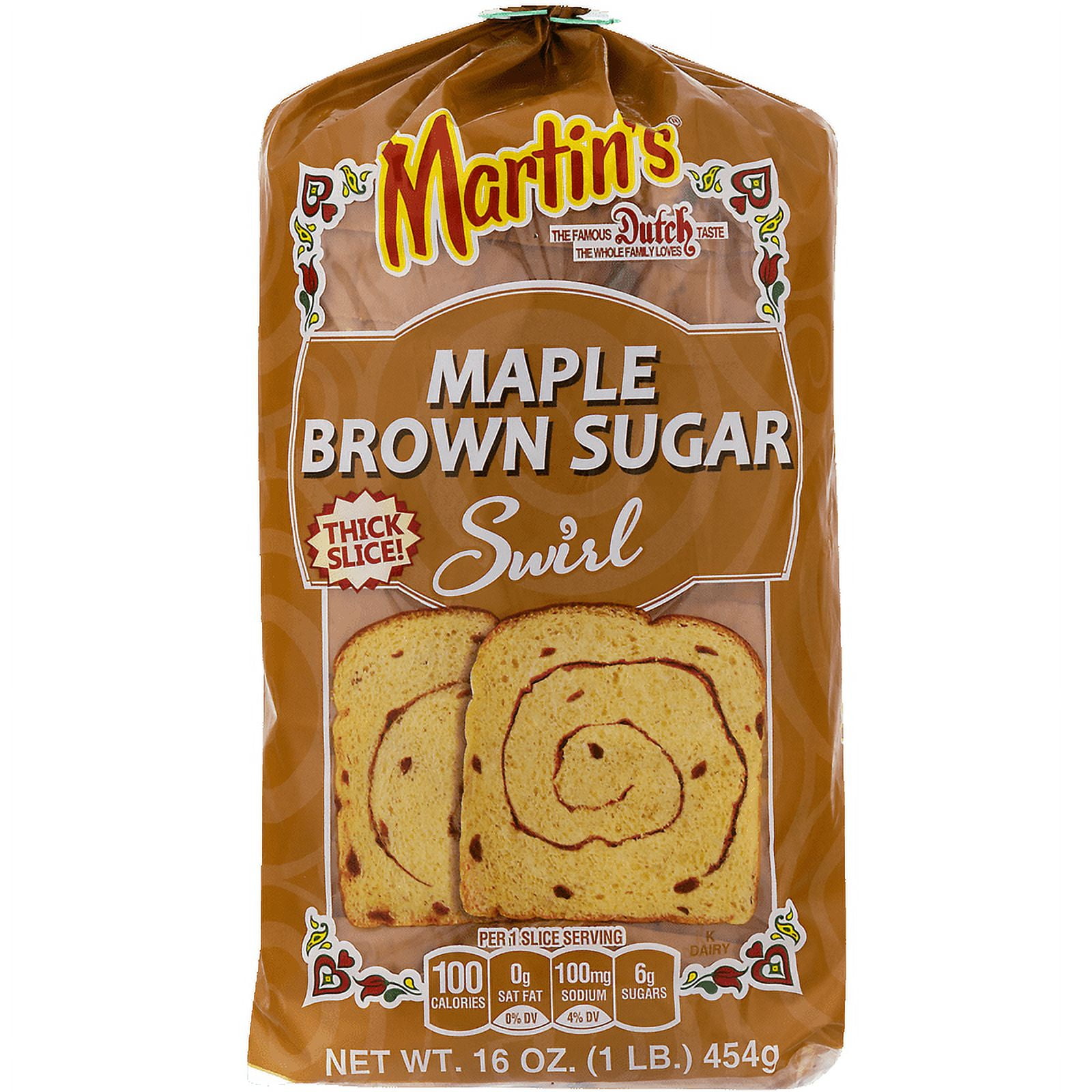 Martin's Flavored Maple Brown Sugar Swirl Potato Bread, Fresh Bakery ...