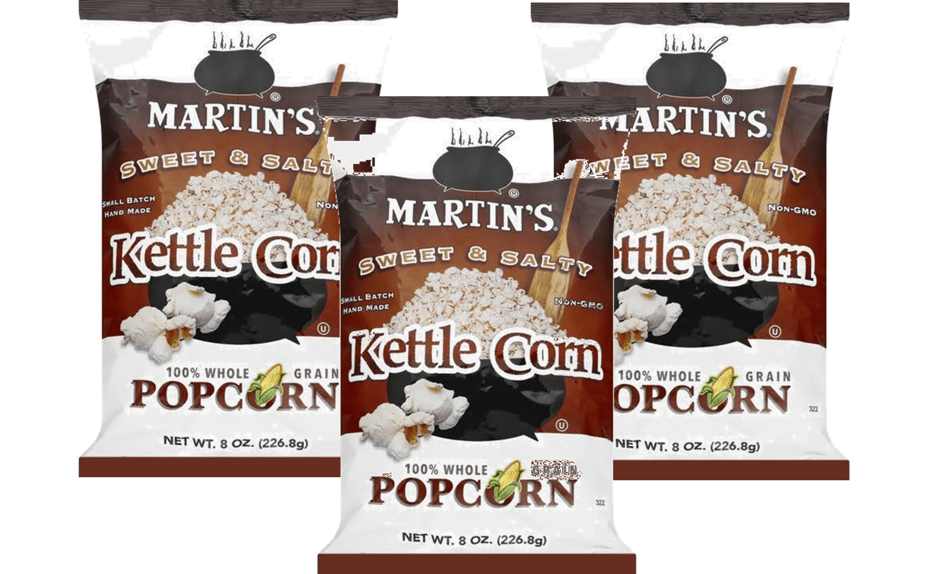 Martin's Sweet & Salty 100% Whole Grain Kettle Popped Poporn - 8 oz ...