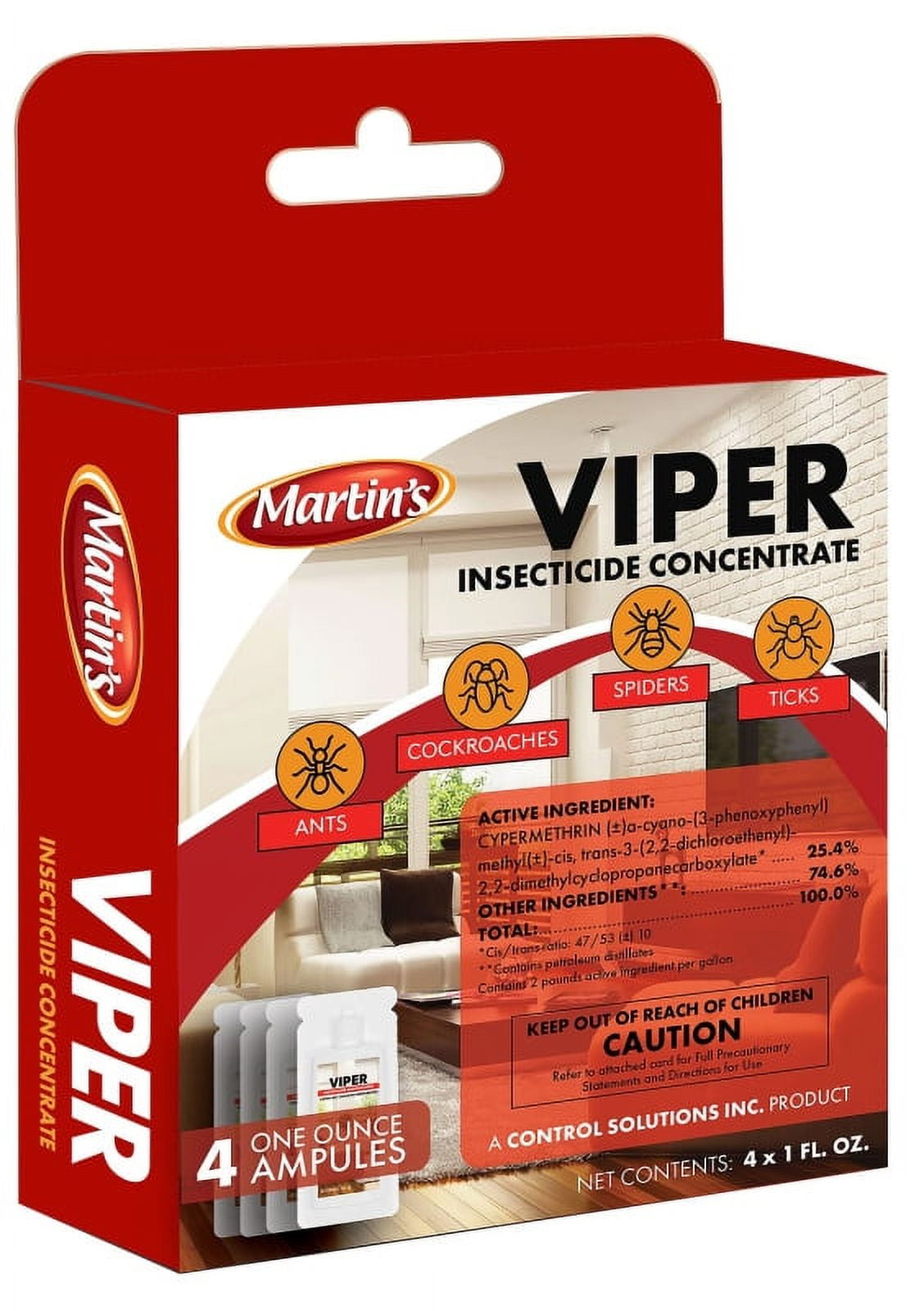 Martin's Viper Insect Killer Liquid Concentrate 4 oz - Walmart.com