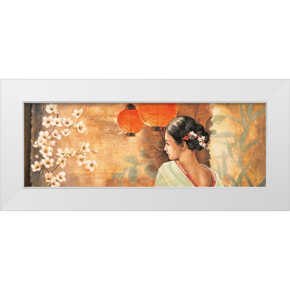 Martinay, Nicole 14x7 White Modern Wood Framed Museum Art Print Titled ...