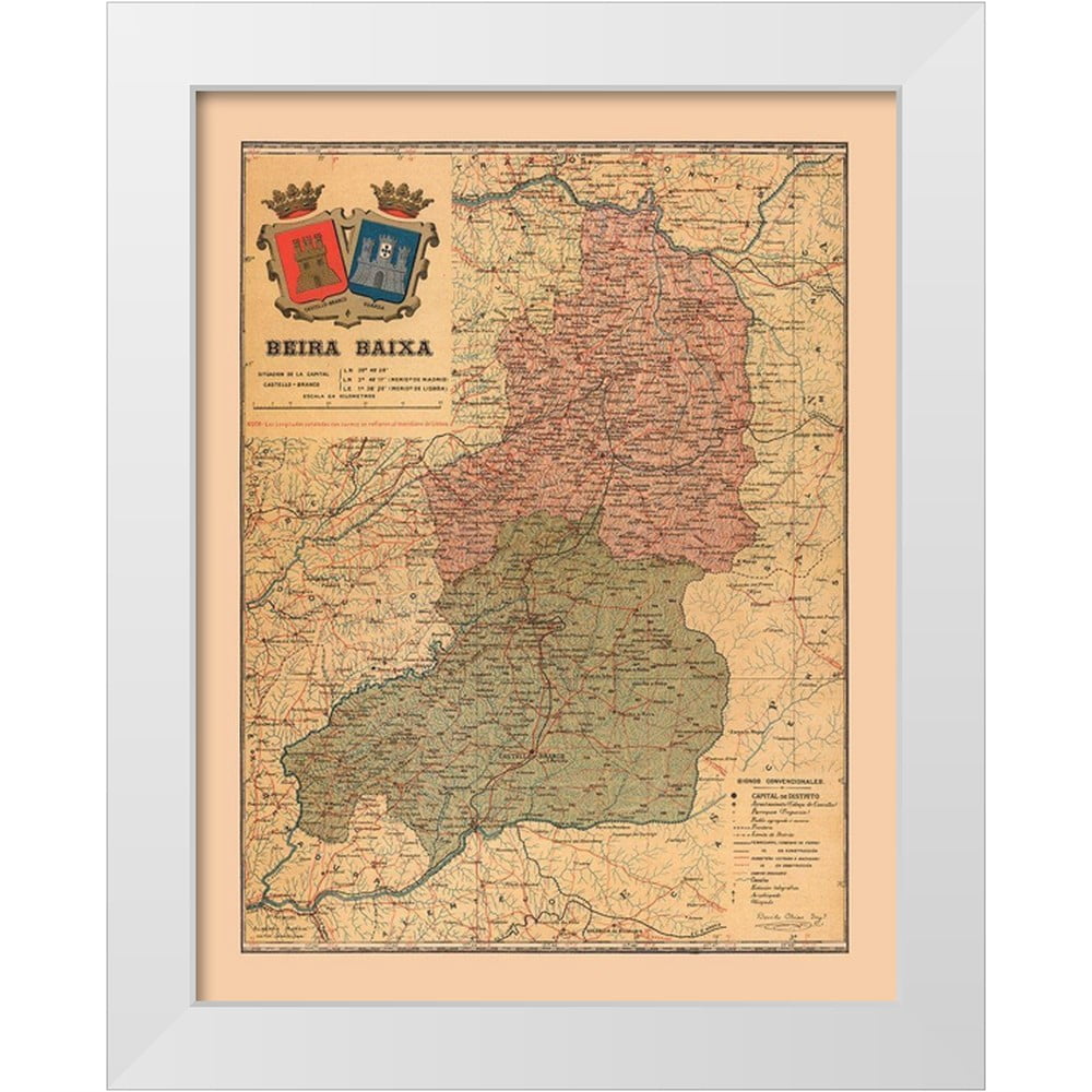 Martine 15x18 White Modern Wood Framed Museum Art Print Titled - Europe ...