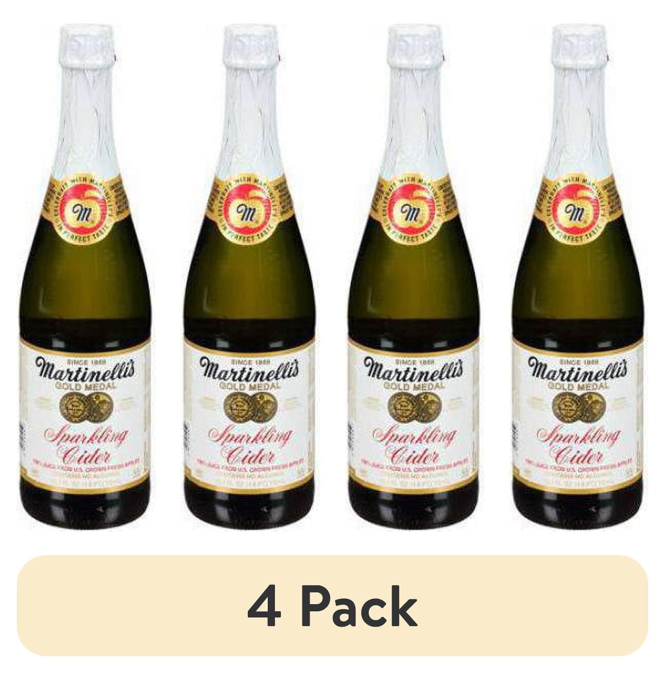(4 pack) Martinelli's Gold Medal Sparkling Apple Cider with 100% Pure ...