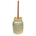 Martínez Pottery Hand-Turned Stoneware Butter Churn, Natural Stone with ...