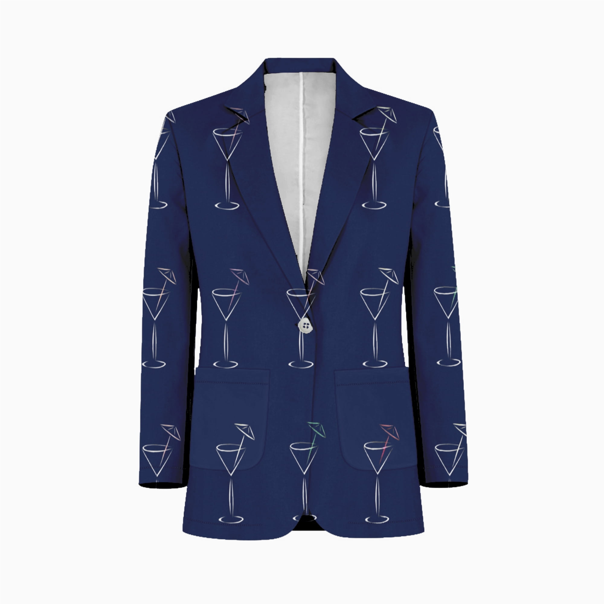 Martini Cocktail Glass Mens Suits Shawl Collar Slim Fit Suit Mens Groom ...