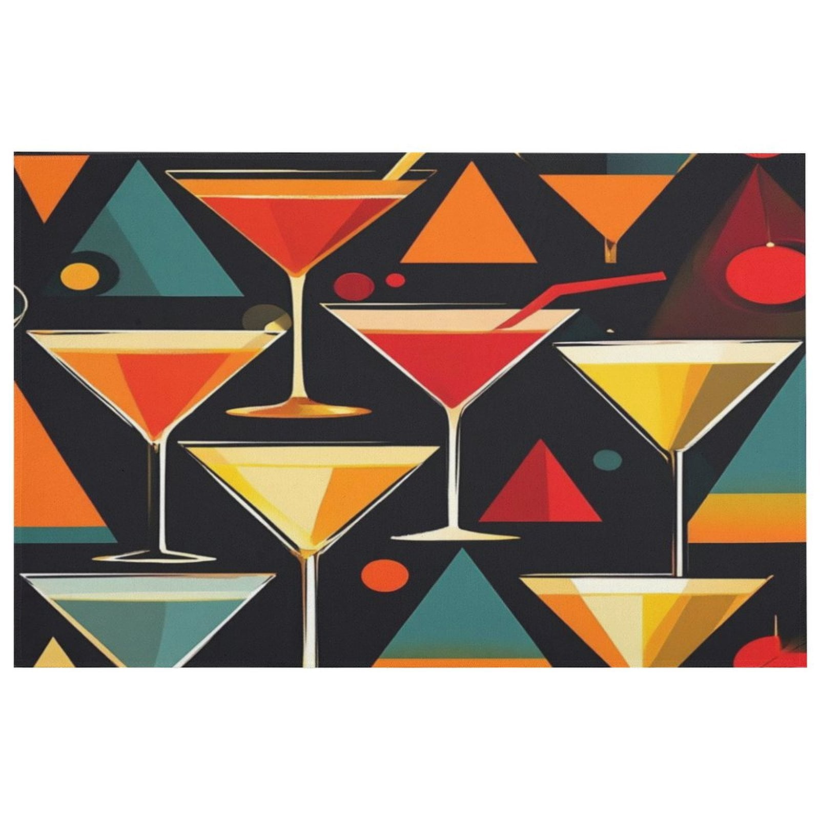 Martini Cocktails Alcoholic Drinks Vintage Adult Home Decor Bedroom ...