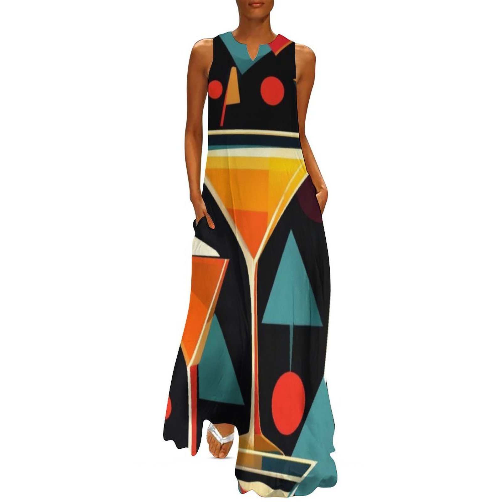 Martini Cocktails Alcoholic Drinks Vintage Long Dress luxury evening ...