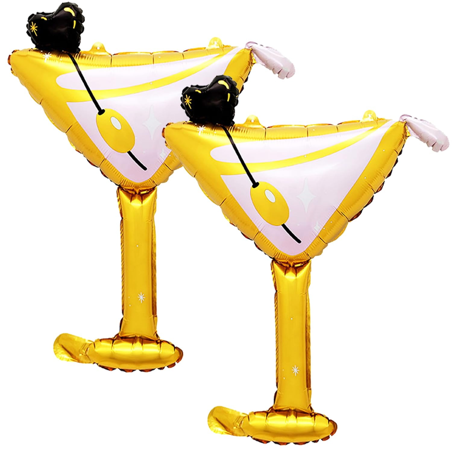 Martini Glass Balloons for SSF20 Martini Party Decoration, Gold Martini ...