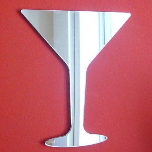 Martini Glass Mirror - 20cm x 10cm - Walmart.com
