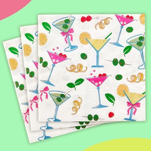 Martini Party Decorations - Martini Napkins for Birthday Decorations ...