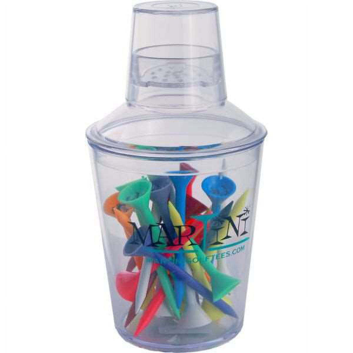 Martini Golf Tee Shaker with 24ct. 3 1/4" Tees - Walmart.com