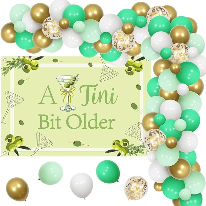 Martini Themed Birthday Decorations Olive Green A Tiny Bit Older ...