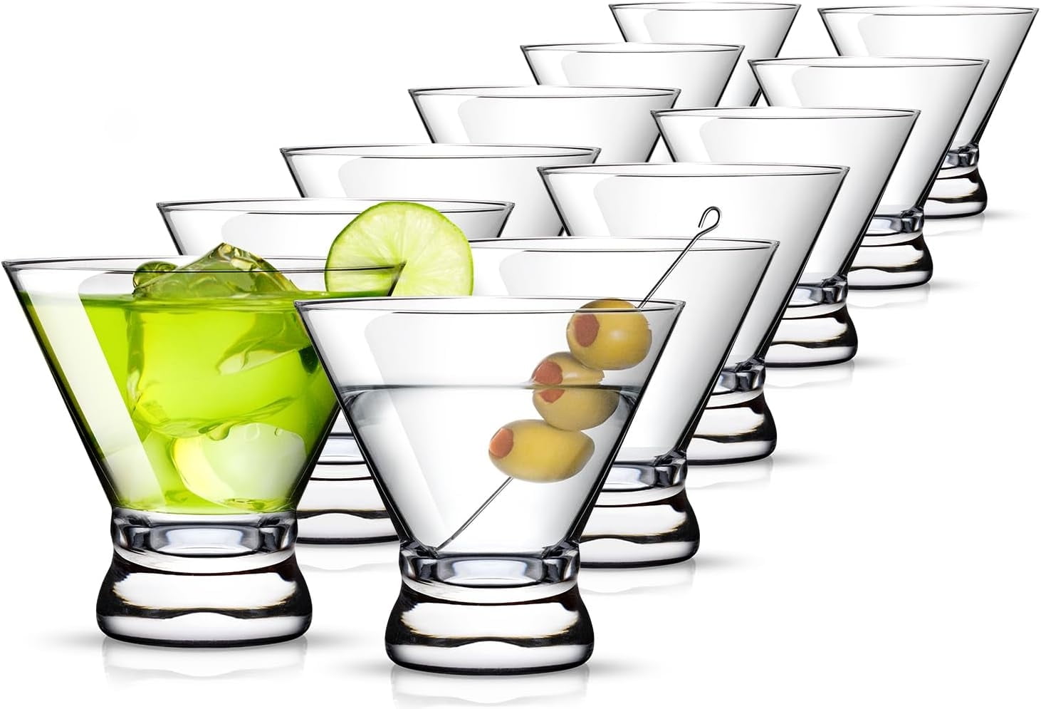 Martini cocktail glass 4-piece set, handleless Martini cocktail glass ...