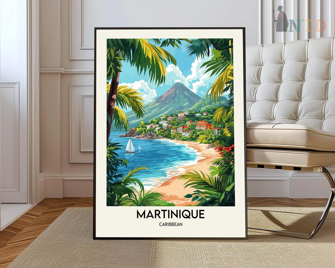 Martinique Print, Martinique Wall Art, Martinique Poster, Martinique ...