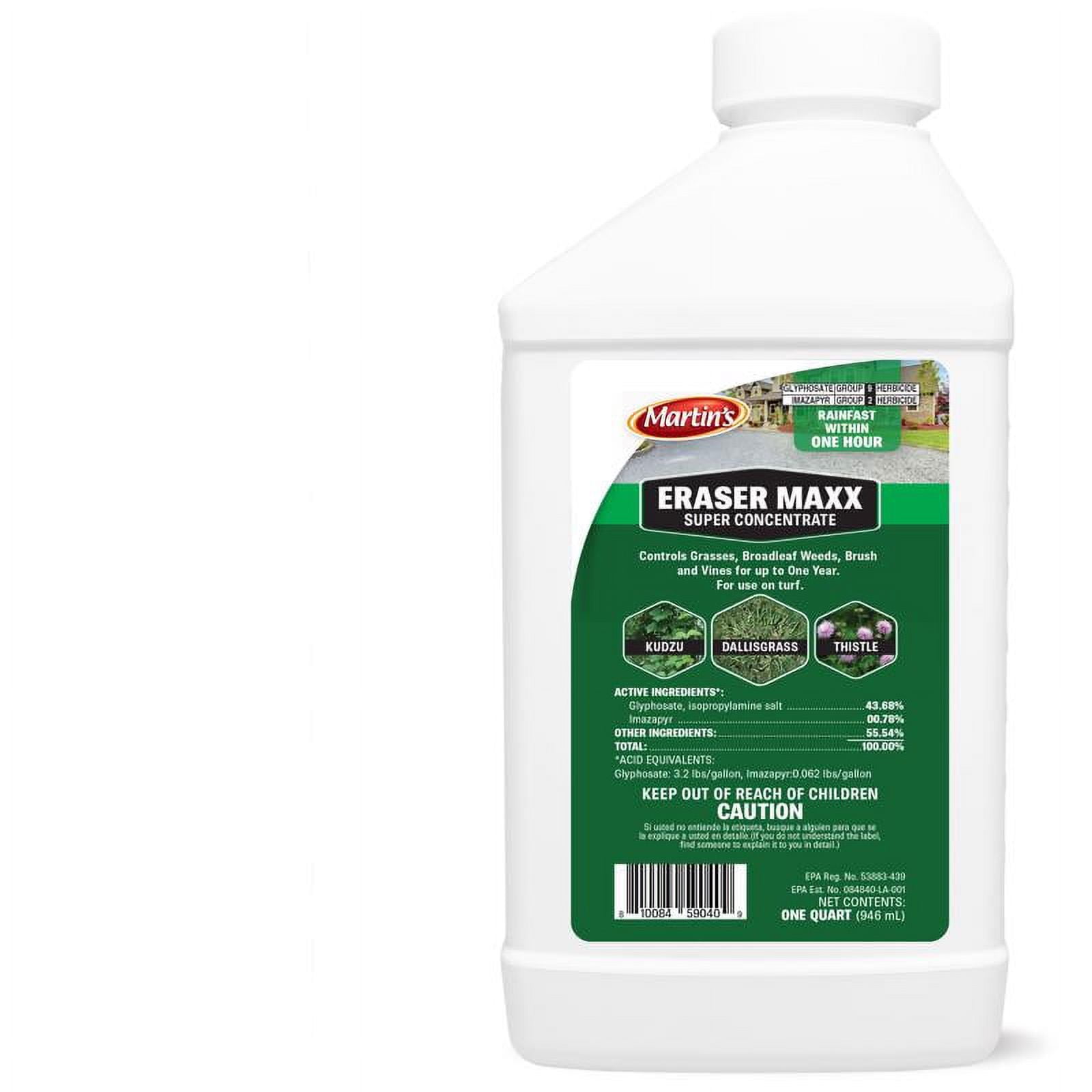 Martin's 1 qt Eraser Max Vegetation Concentrate Herbicide for Weed and ...