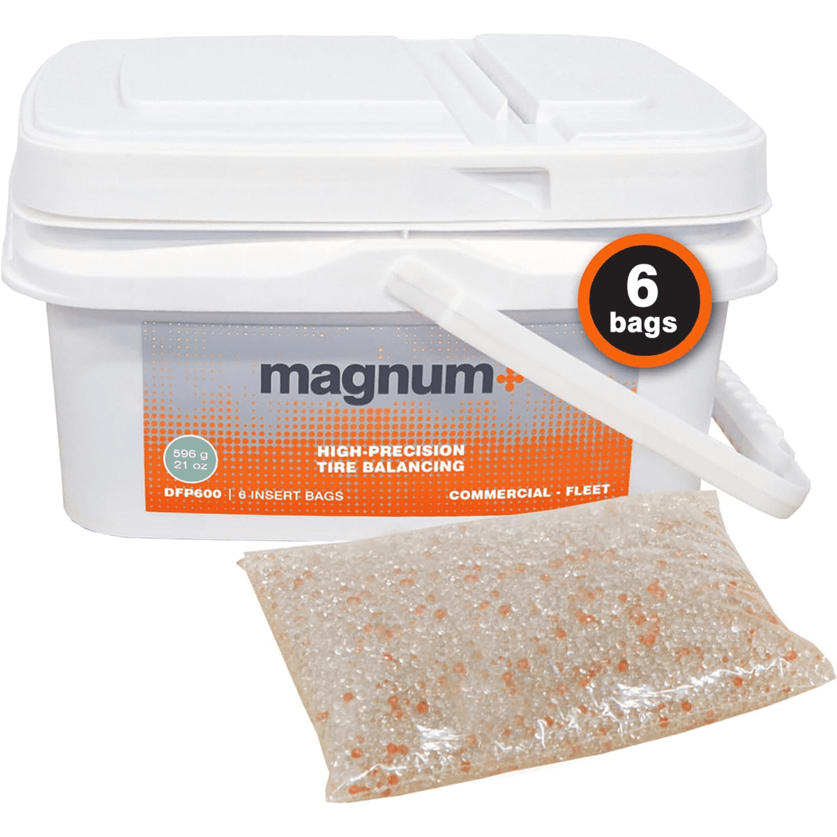 Martins Industries Magnum+ Tire Balancing Beads, 21oz / 596g, Fleet Tub ...