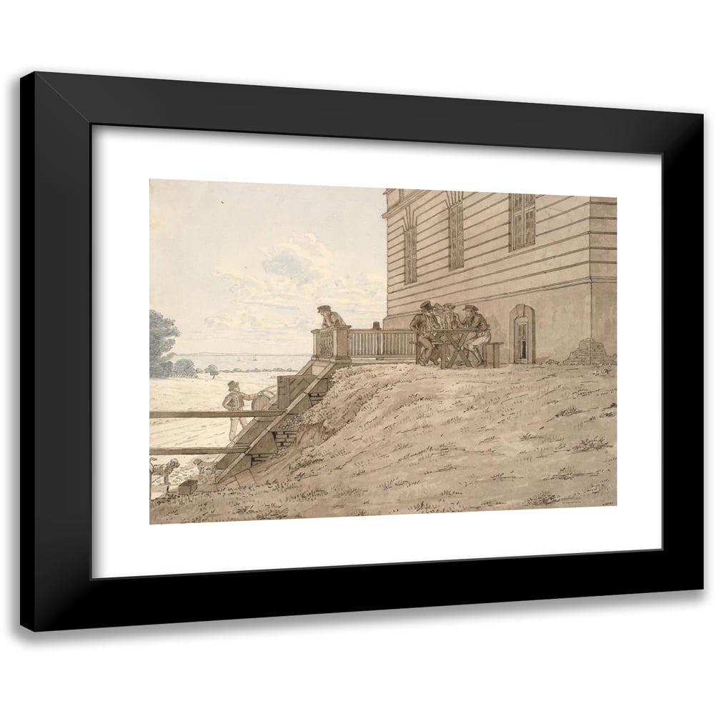 Martinus Rørbye 24x19 Black Modern Framed Museum Art Print Titled ...