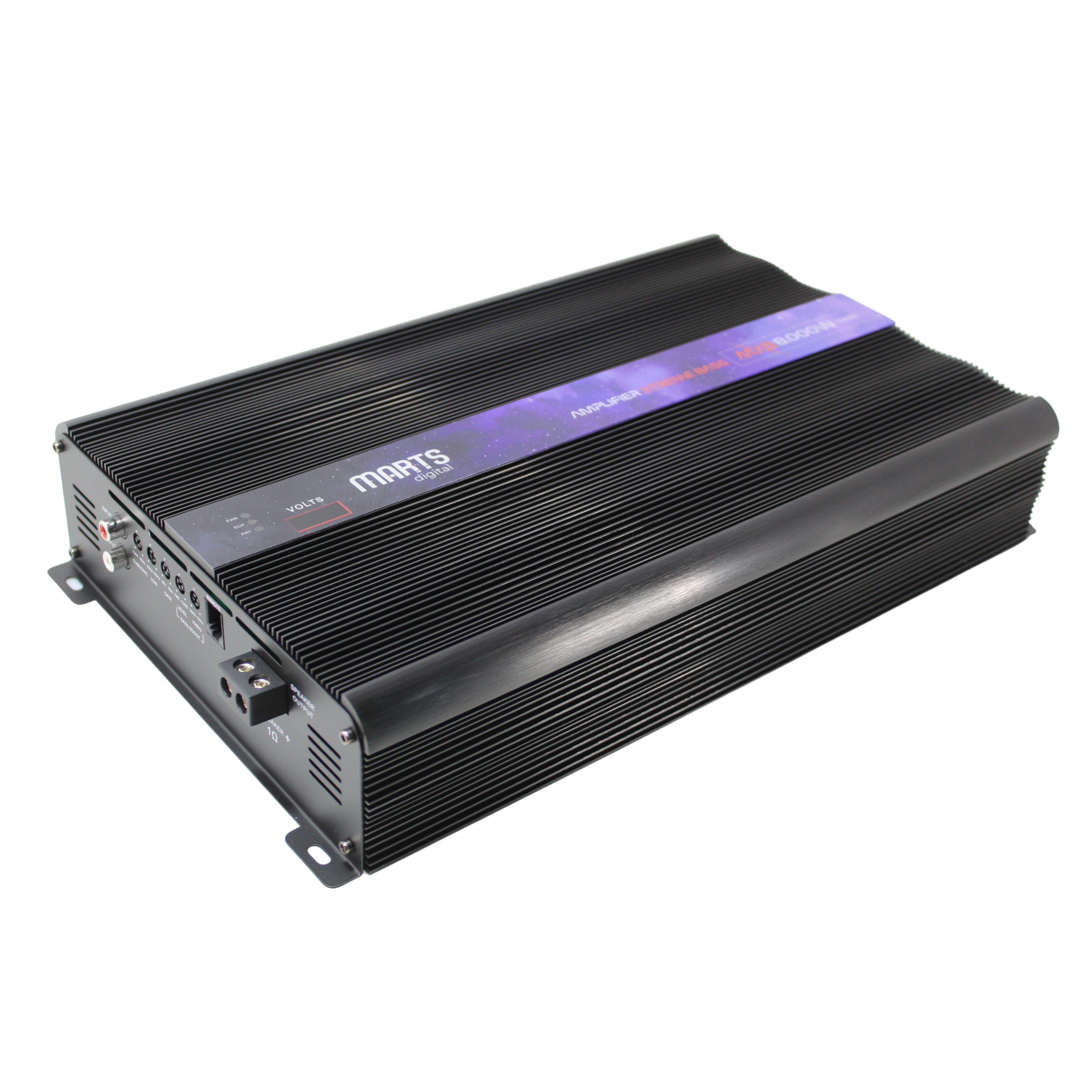 Marts Digital 8000W Monoblock Class D Amplifier 1 Ohm w/ Bass Knob MXB ...