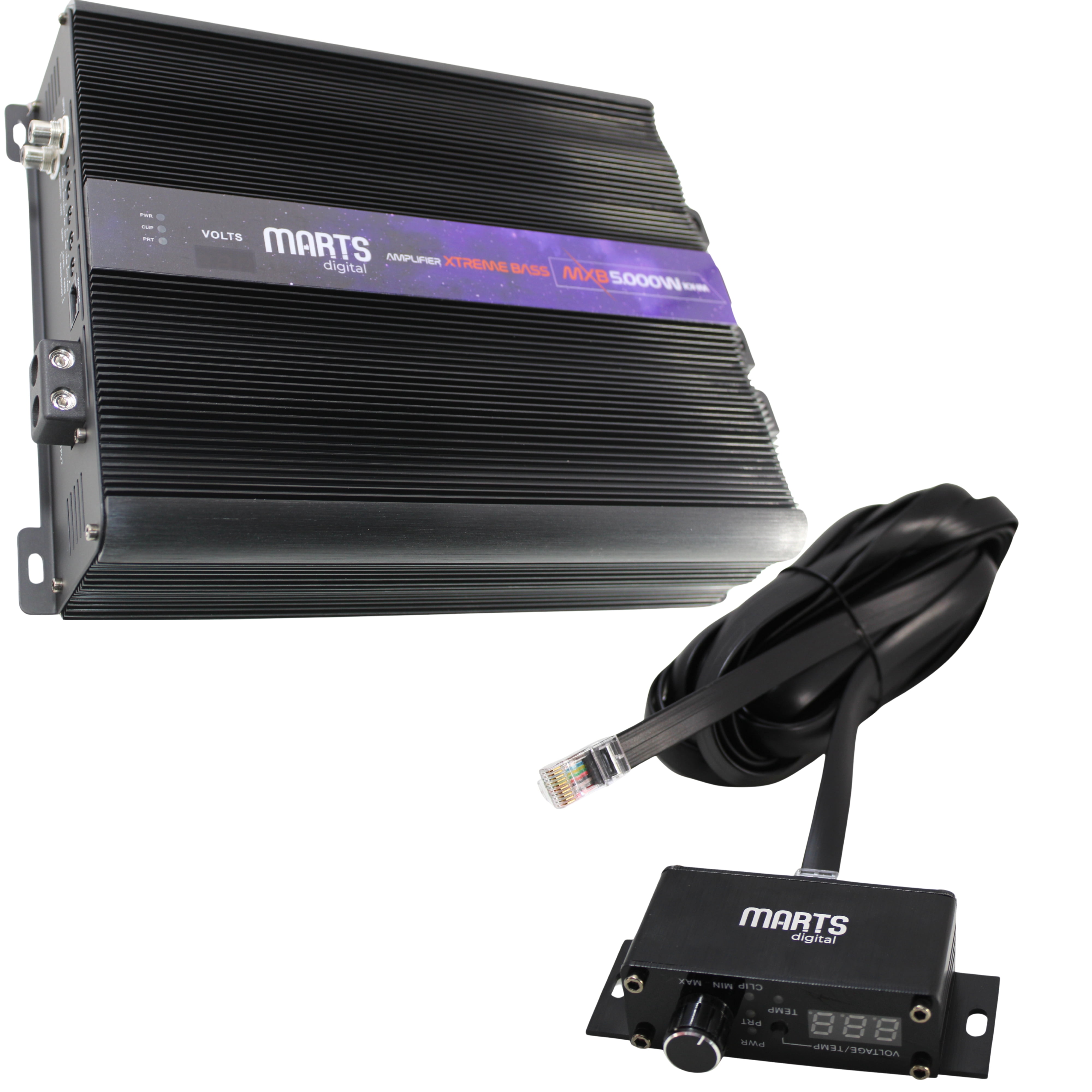 Marts Digital MXB Series Monoblock 5K Bass 1 Ohm Amplifier MXB-5000-1 ...