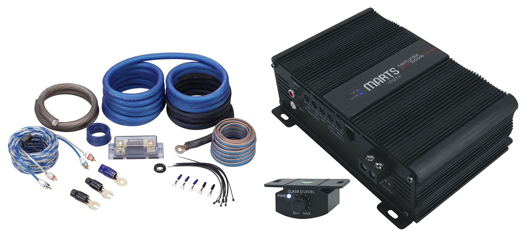 Marts Digital MXD 1000 1 OHM 1000w RMS Mono Car Amplifier+Bass Knob+Amp ...