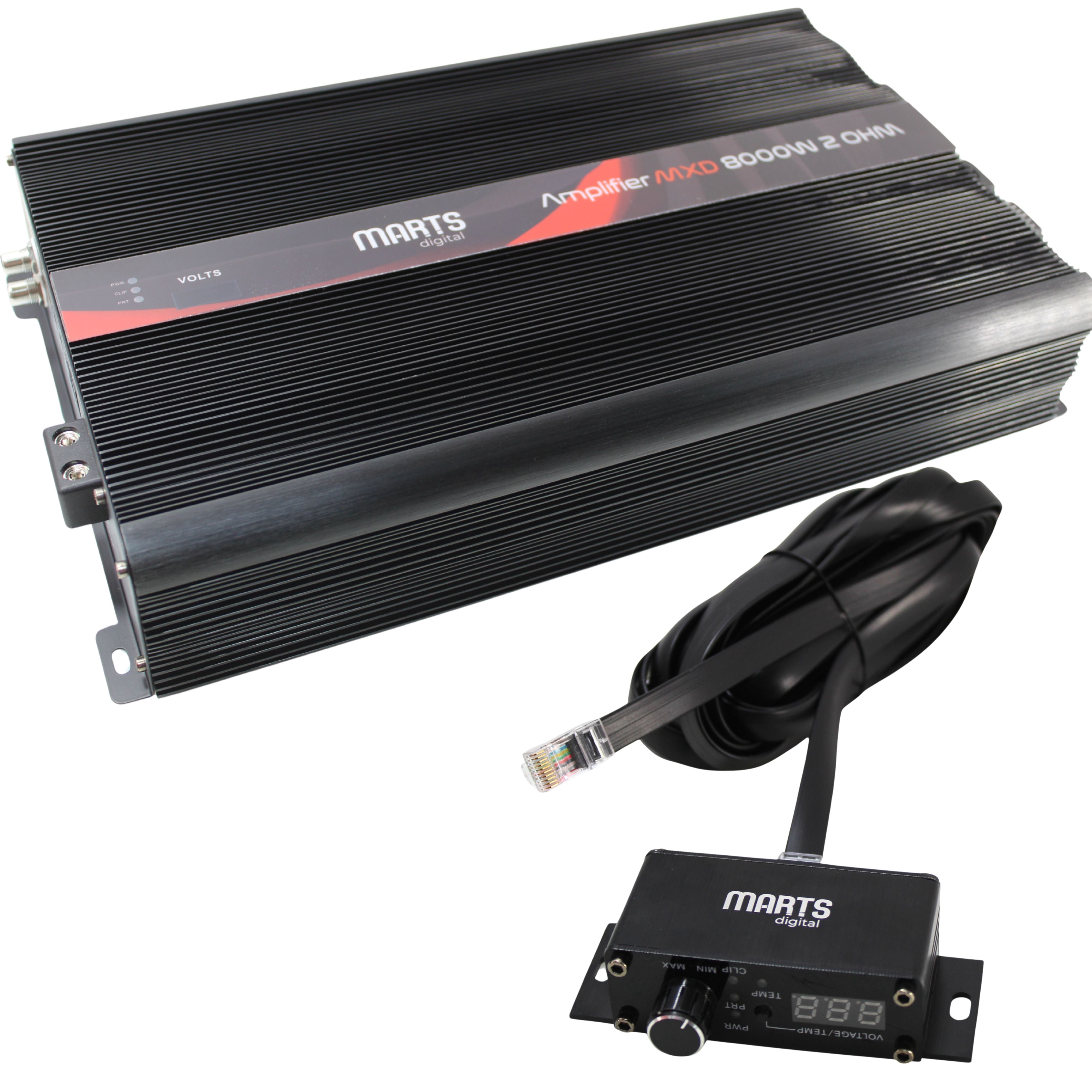 Marts Digital MXD Series Monoblock 8K Class D 2 Ohm Amplifier MXD-8000-2-V2 - Walmart.com