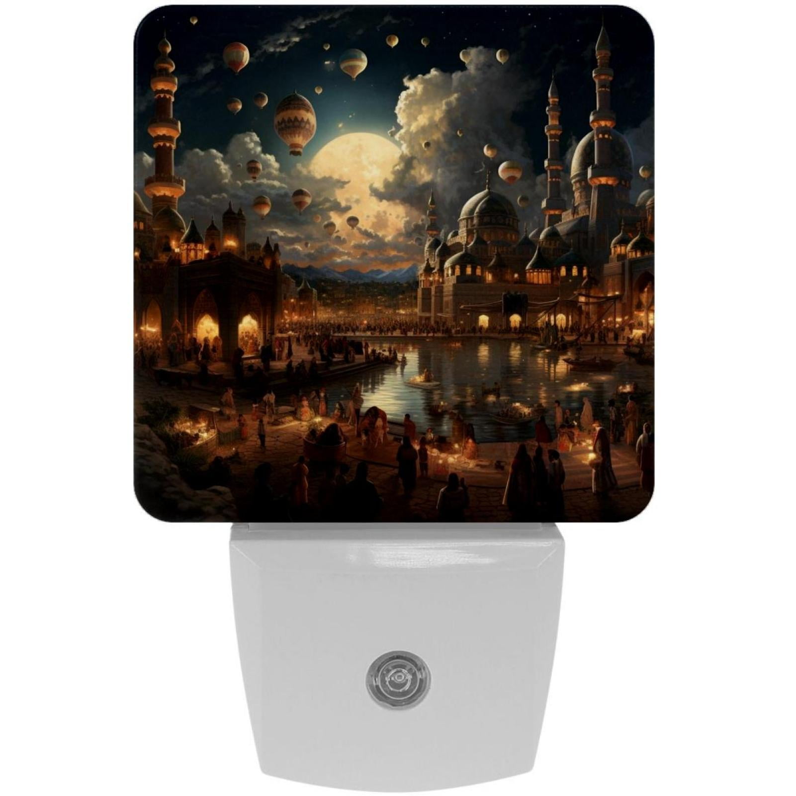 Marty LED Square Night Light - Modern and Stylish Plug-in Lamp for ...