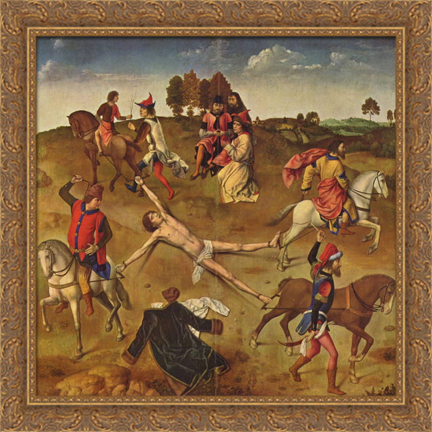 Martyrdom of St. Hippolytus - the central panel from St. Hippolytus ...