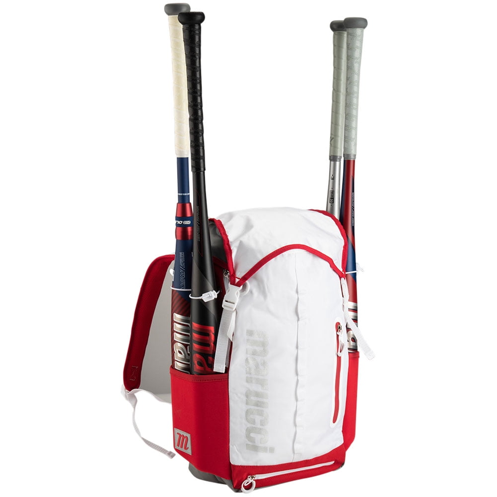 Marucci Barracks Backpack White/Red - Walmart.com