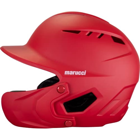 Marucci DuraVent Batting Helmet, NOCSAE Certified, Red, Senior ...