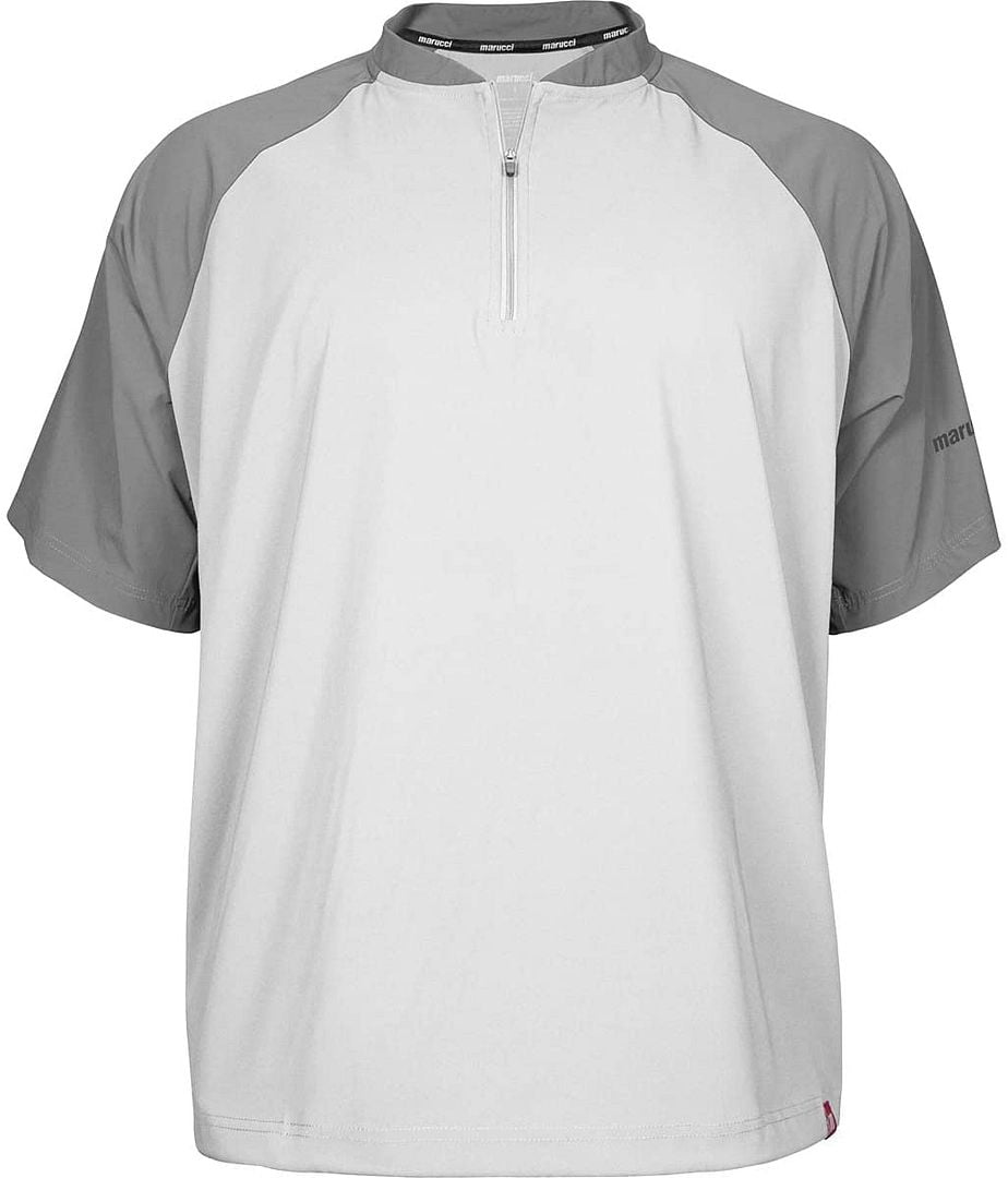 Marucci Mens Short Sleeve Baseball Cage Jacket, White, Medium - Walmart.com