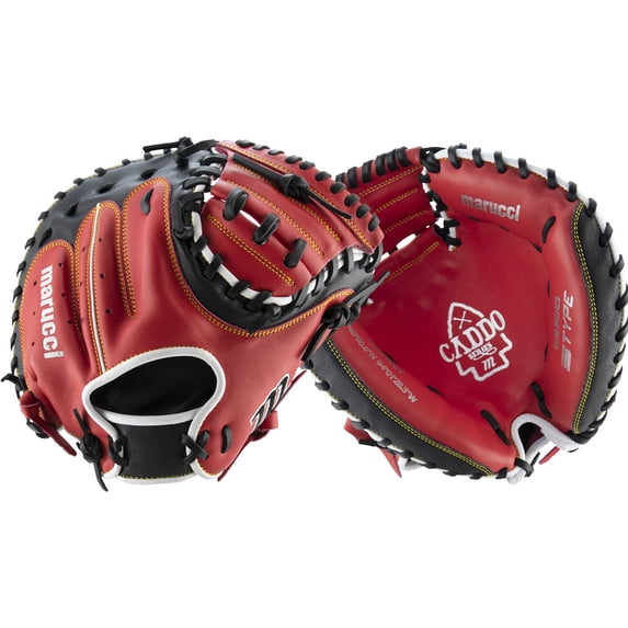 Marucci Youth 31" Catcher's Mitt, Right Hand Throw, 31 Inch, Red/Black ...