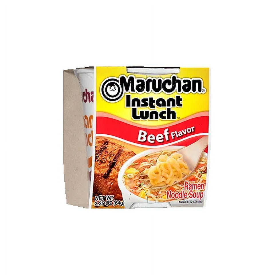 Maruchan Instant Lunch Beef Flavor Noodle Soup, 2.25 oz (Pack of 10 ...