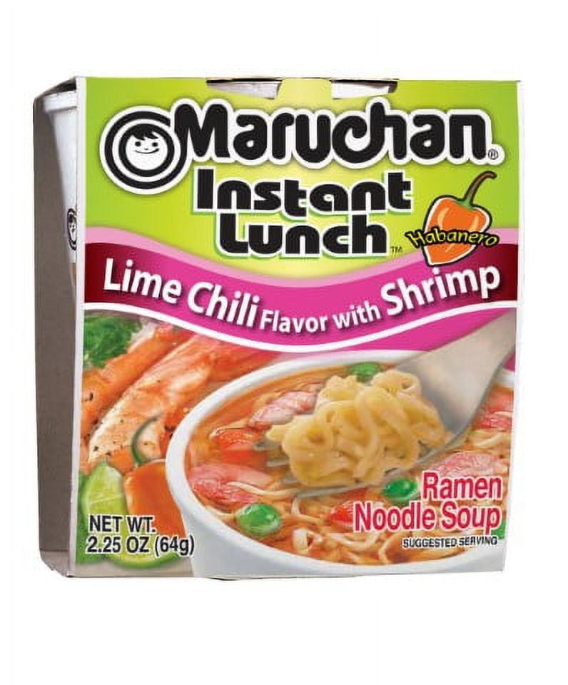 Maruchan Instant Lunch, Lime Chili Shrimp Flavor, Ramen Noodle Soup, 2. ...